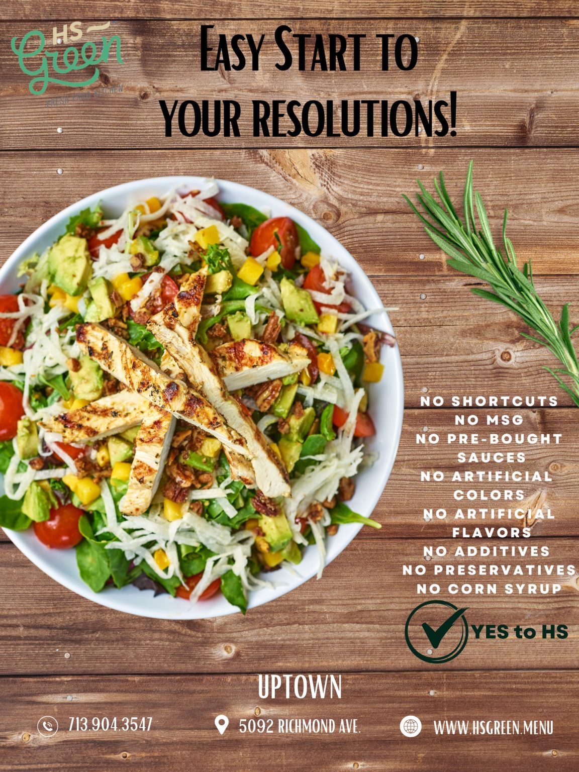 HS Green: Fresh, Healthy Food in Houston | Order Online